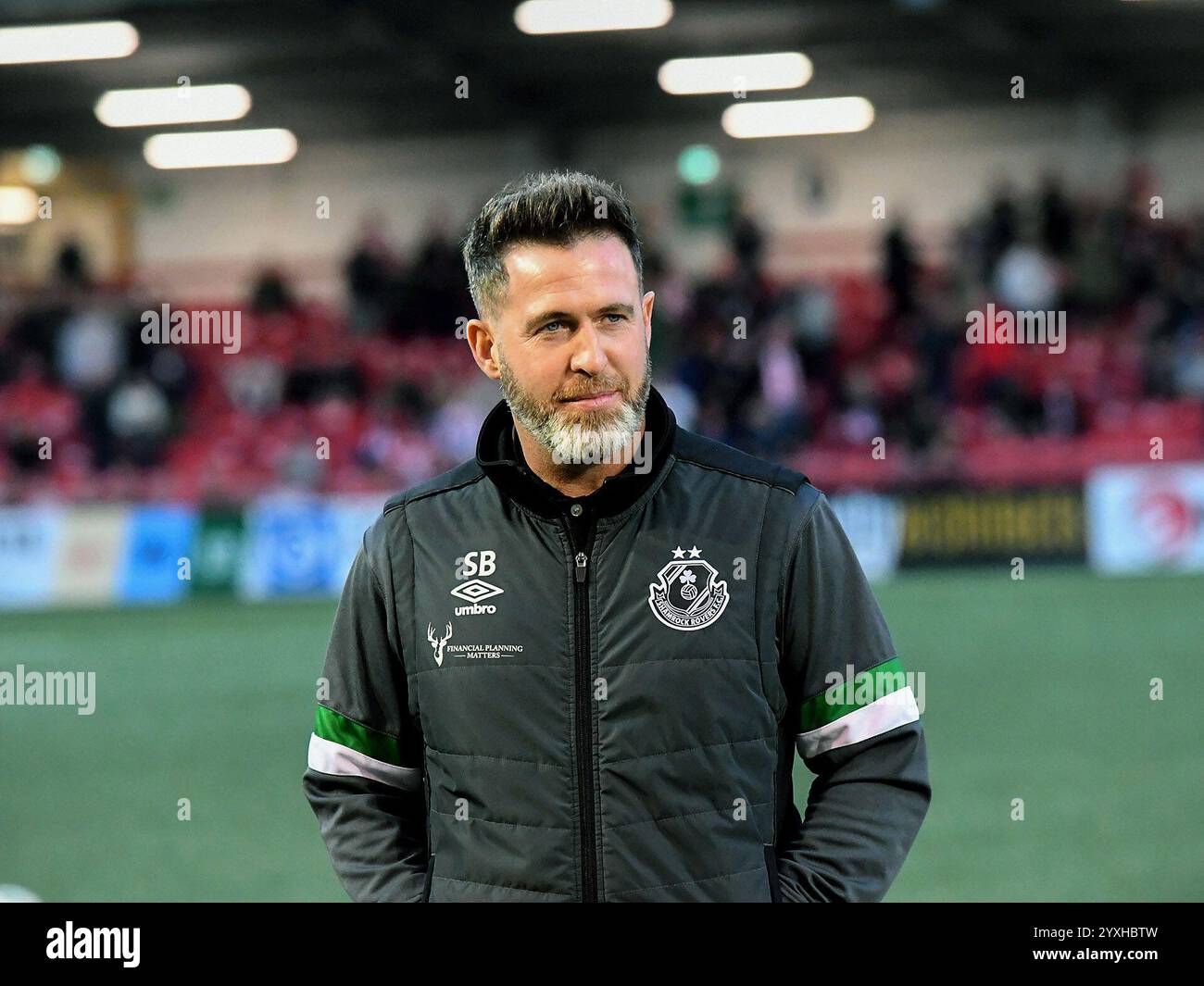 Stephen Bradley, manager of Shamrock Rovers football club Dublin ...