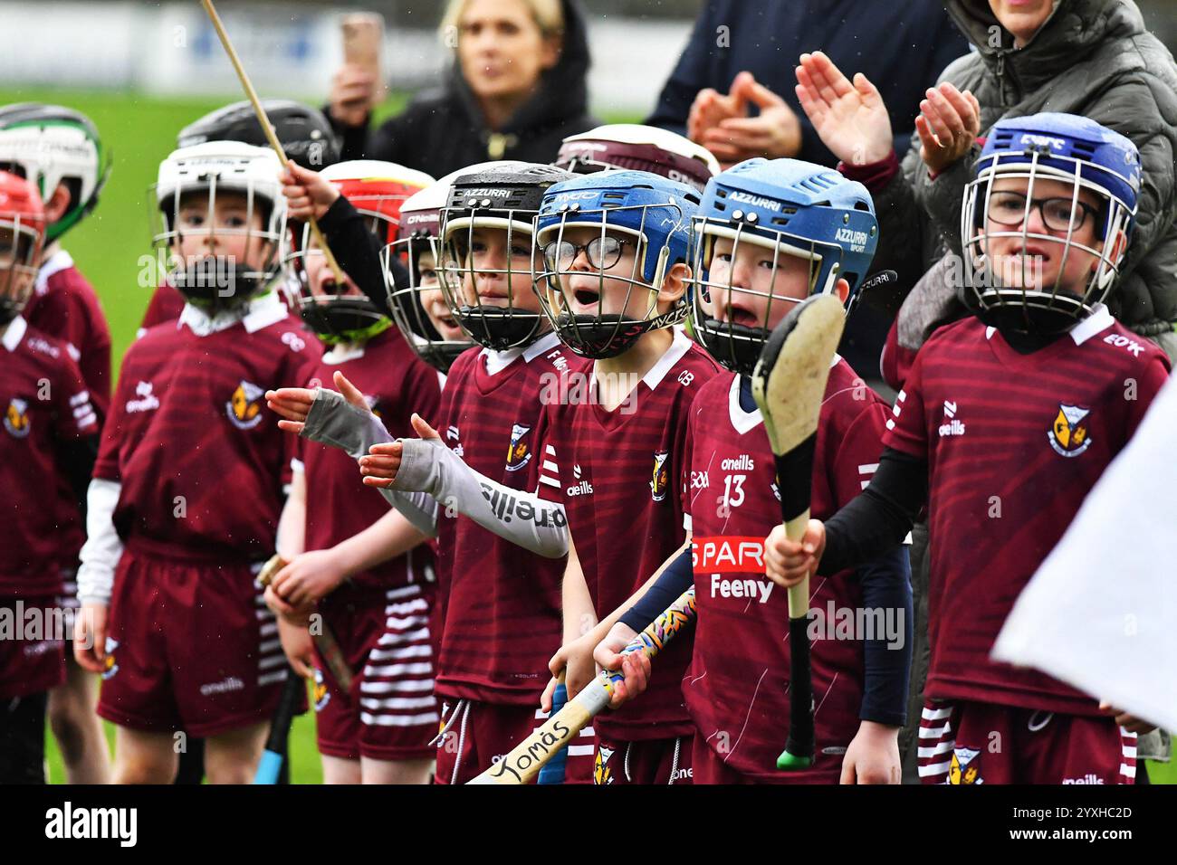 Young Slaughtneil and Banagher hurlers demonstrated their skills during ...