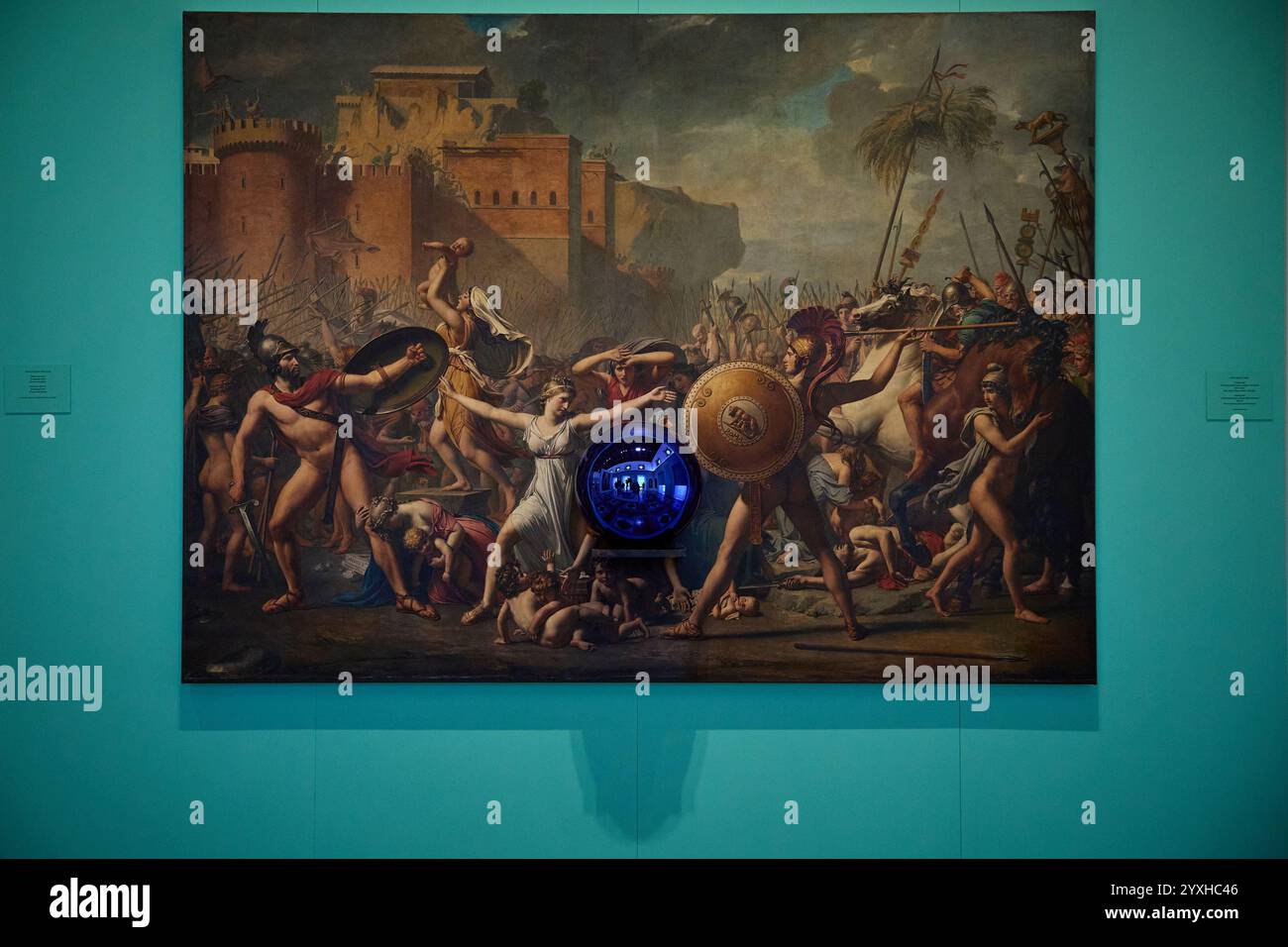 View of Jeff Koons' artwork Gazing Ball (David Intervention of the ...