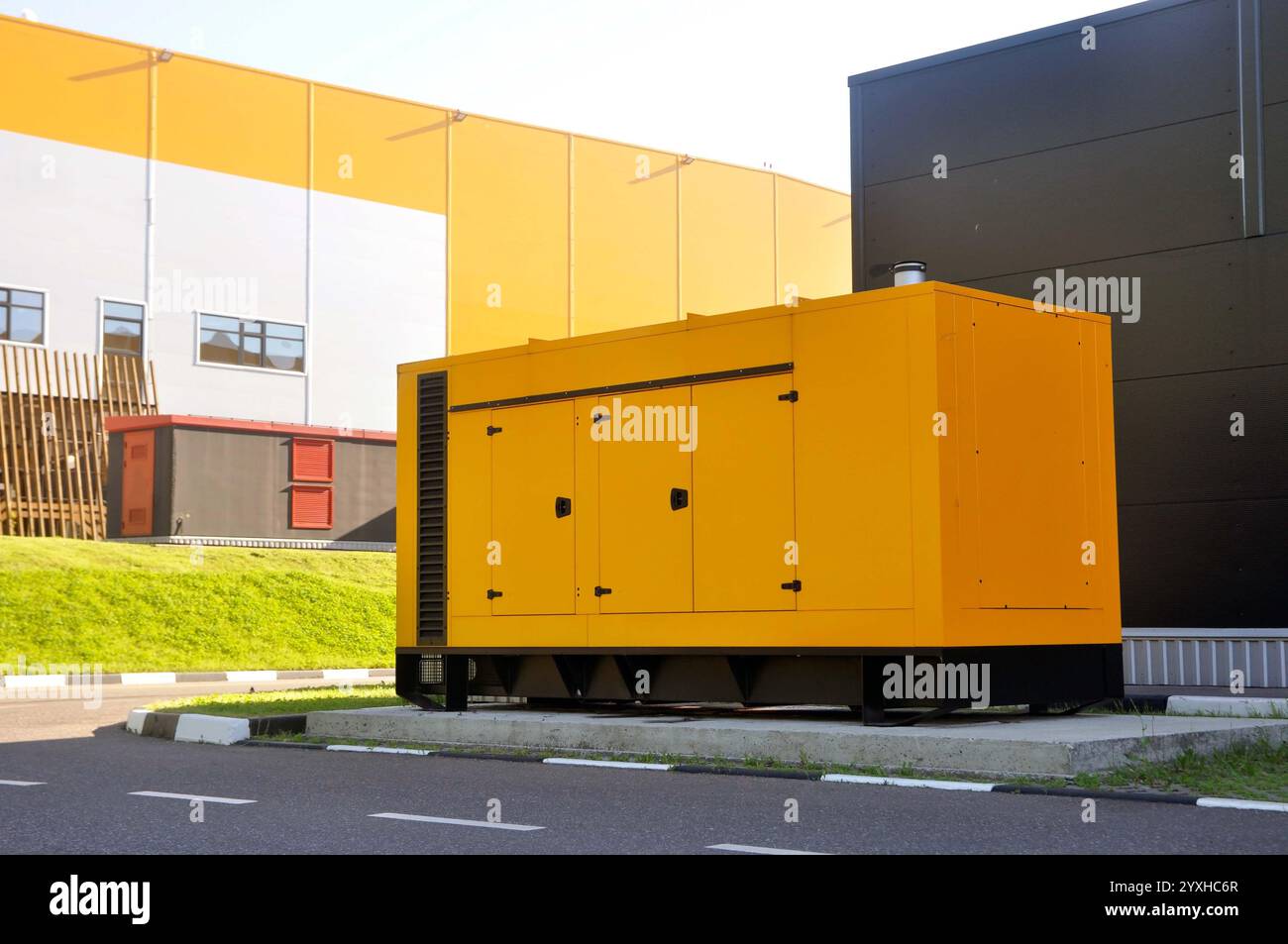 Spare stationary diesel generator for emergency power supply of modern ...