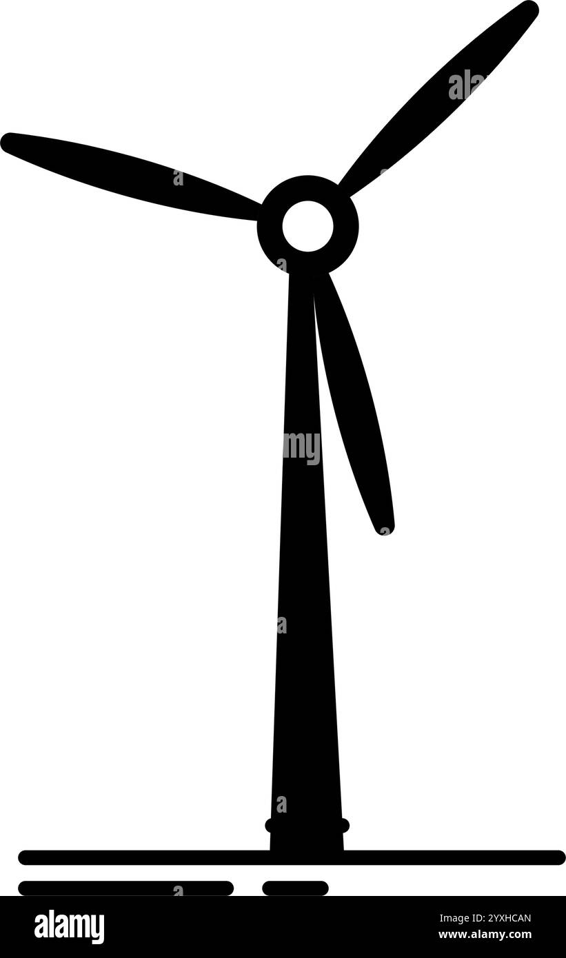 wind turbine, windmill - vector icon Stock Vector Image & Art - Alamy