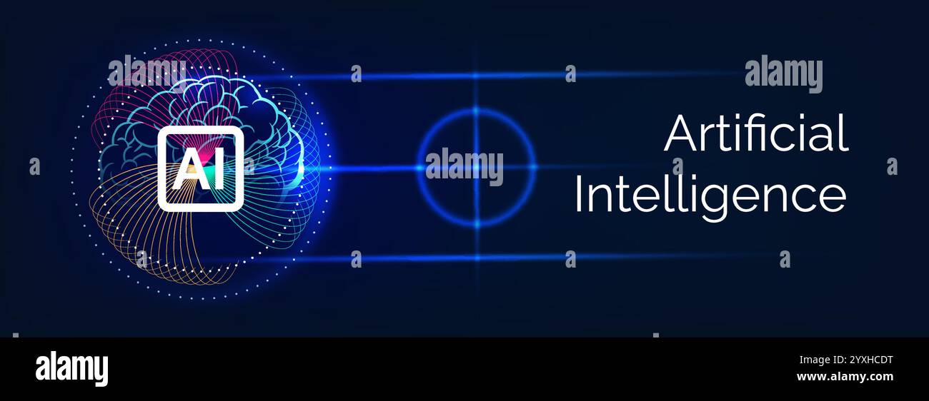 Artificial intelligence futuristic 3d Stock Vector Images - Alamy