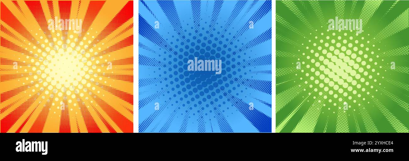 Sun rays poster bright Cut Out Stock Images & Pictures - Alamy