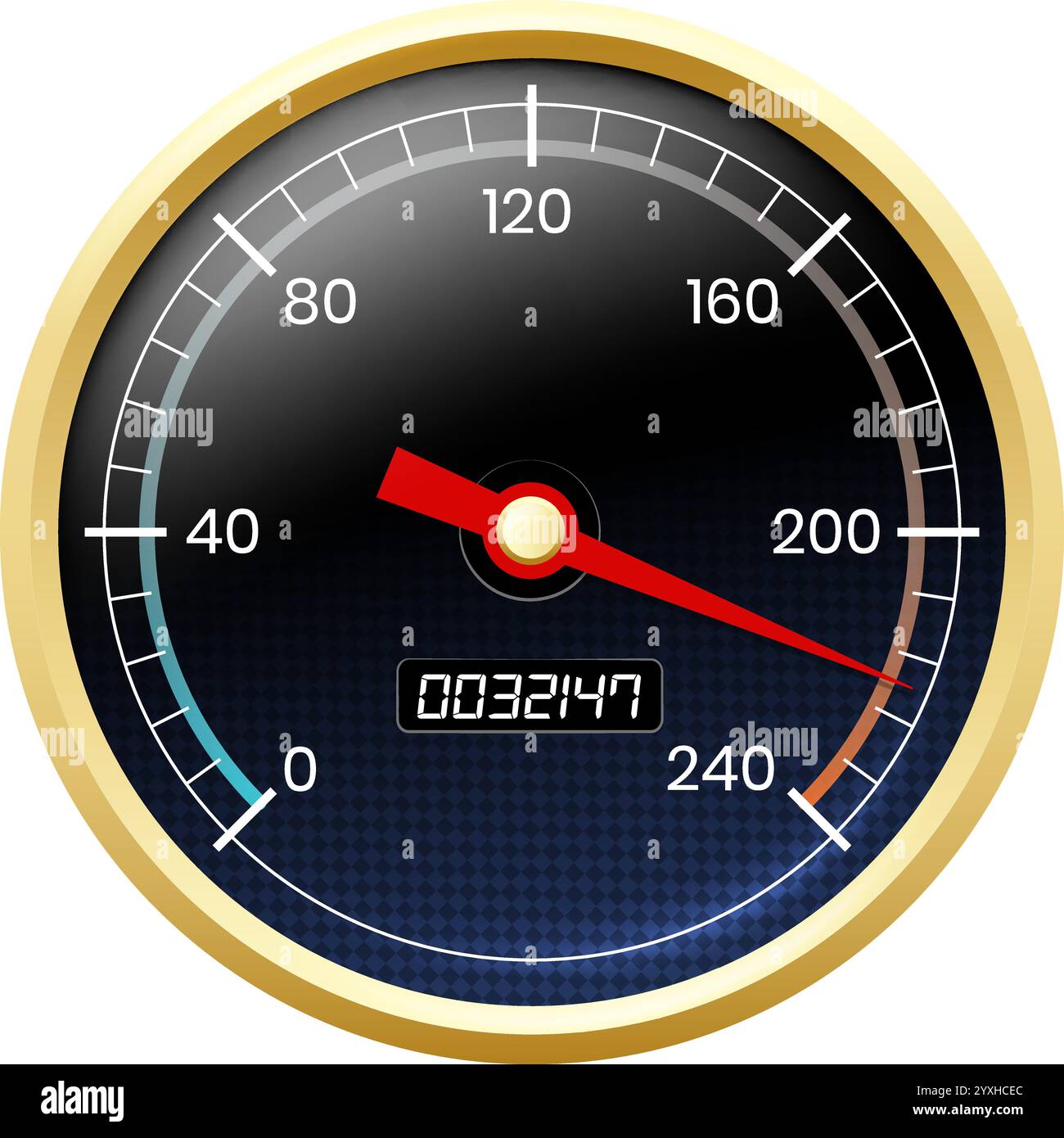 Car dashboard speedometer Cut Out Stock Images & Pictures - Alamy