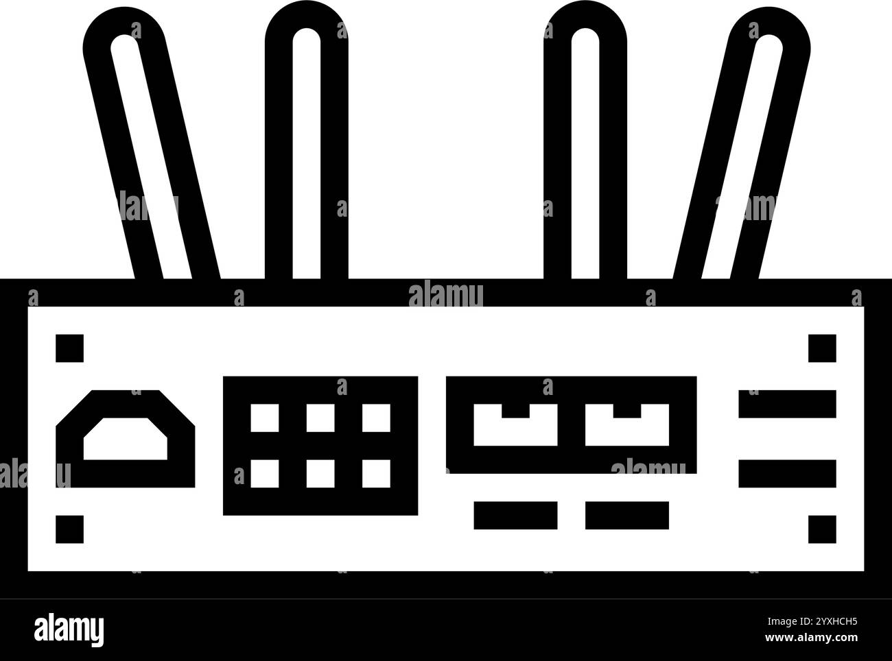 iot gateway data center line icon vector illustration Stock Vector ...