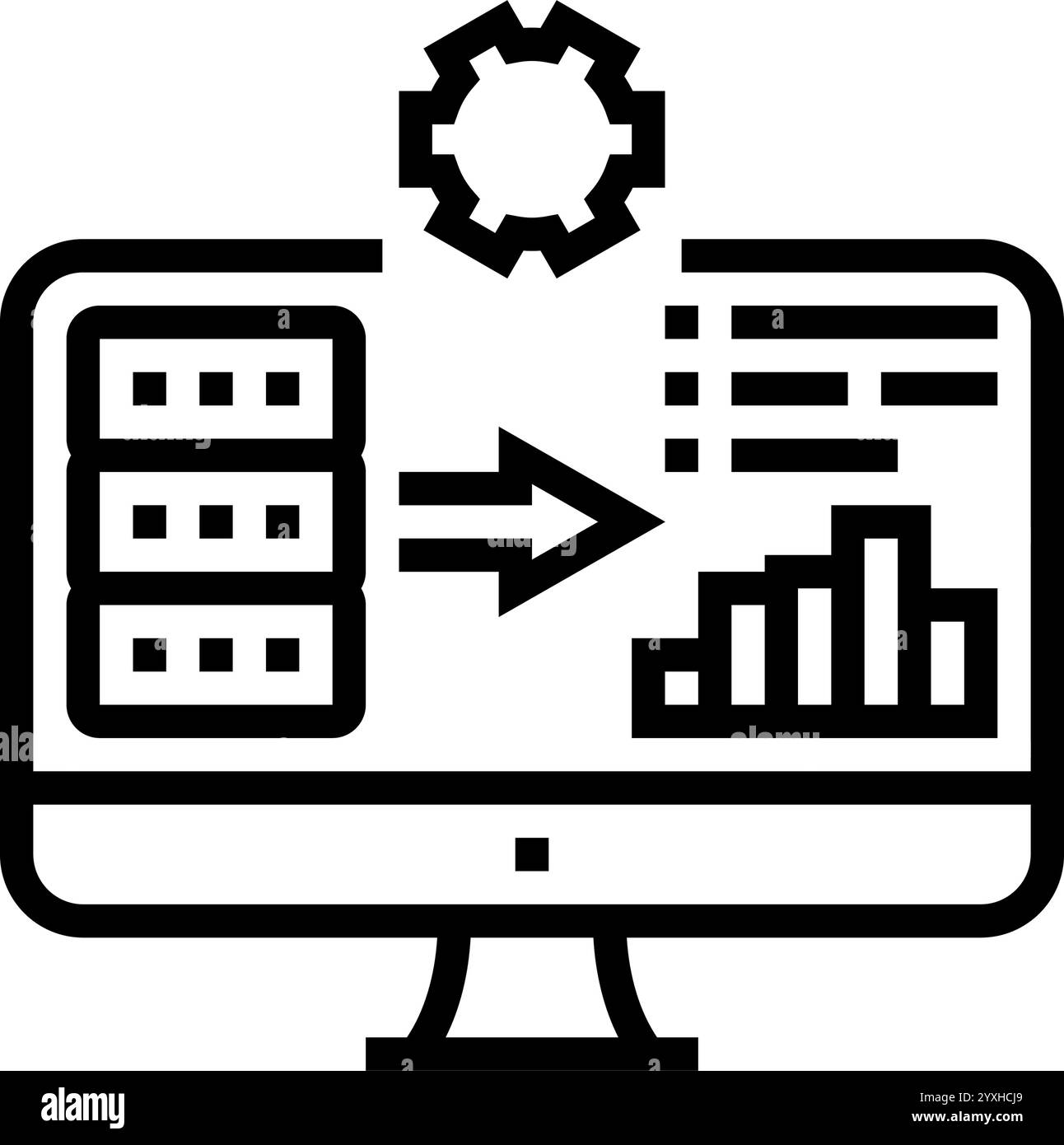 dashboard data center line icon vector illustration Stock Vector Image ... dashboard data center line icon vector illustration Stock Vector Image ...