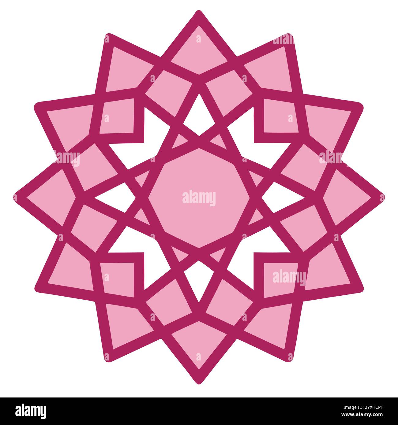Islamic decorations in the dome of the Prophet's Mosque in Saudi Arabia ...