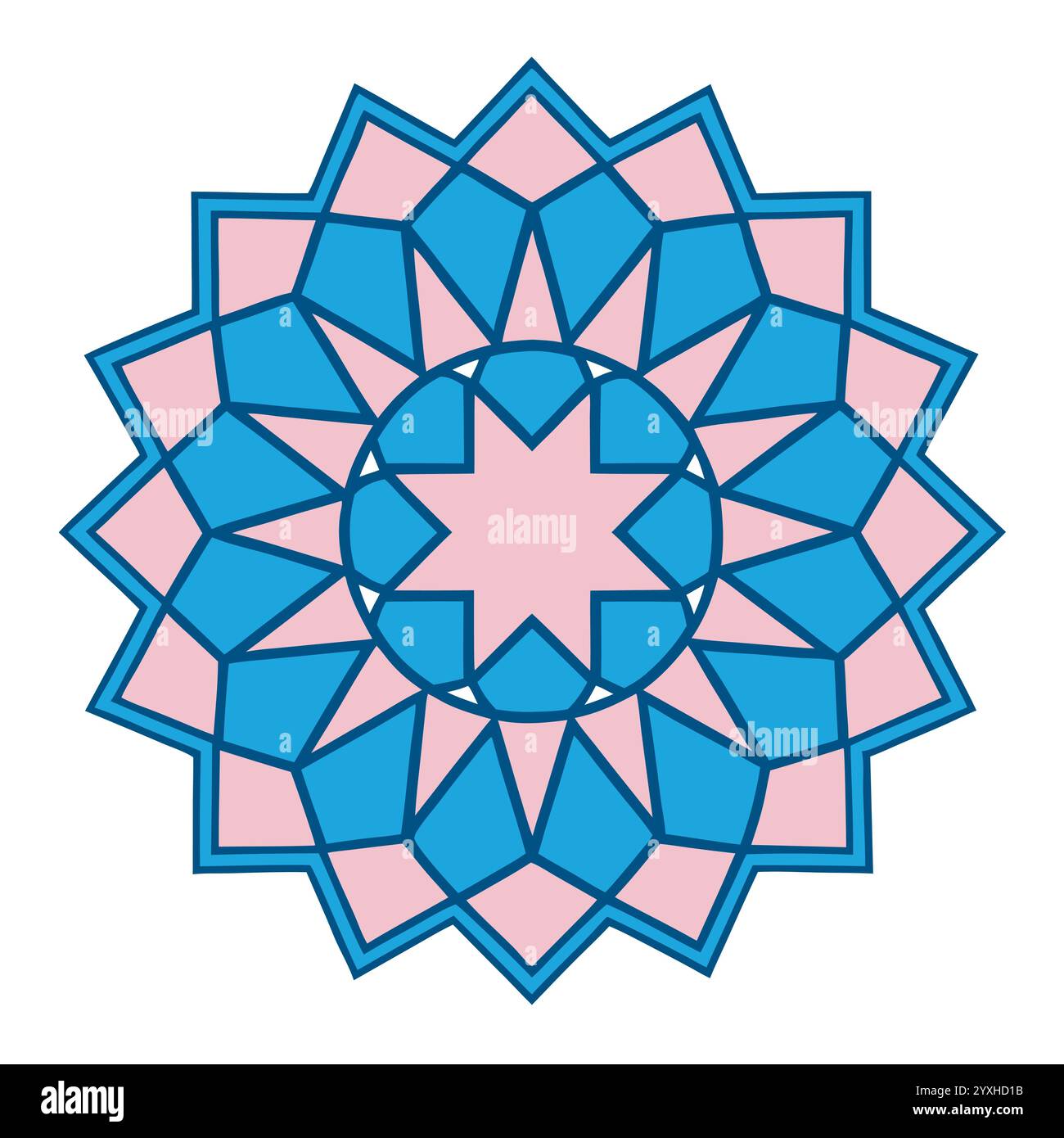 Islamic decorations in the dome of the Prophet's Mosque in Saudi Arabia ...