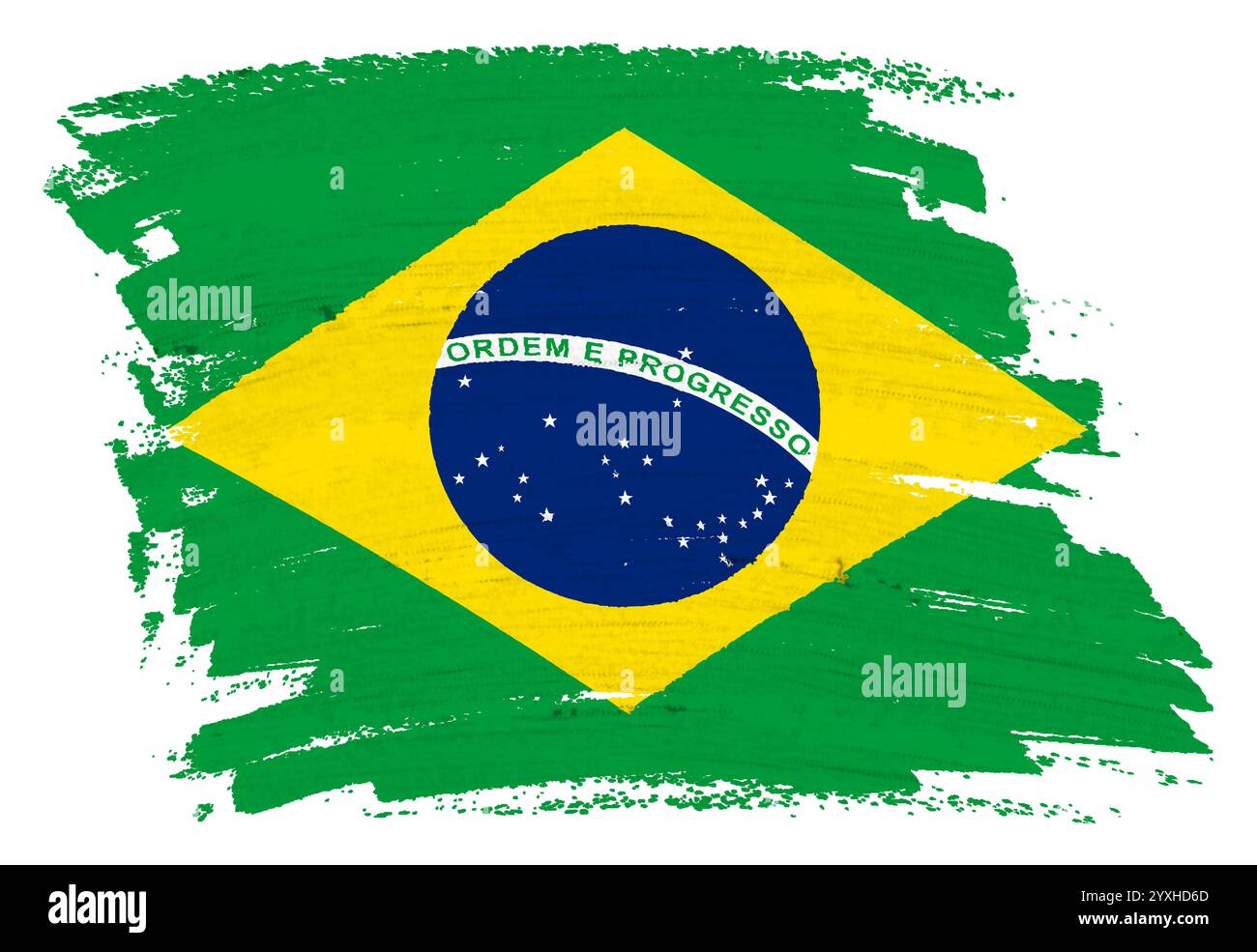 Watercolor illustration of the brazil flag hi-res stock photography and ...