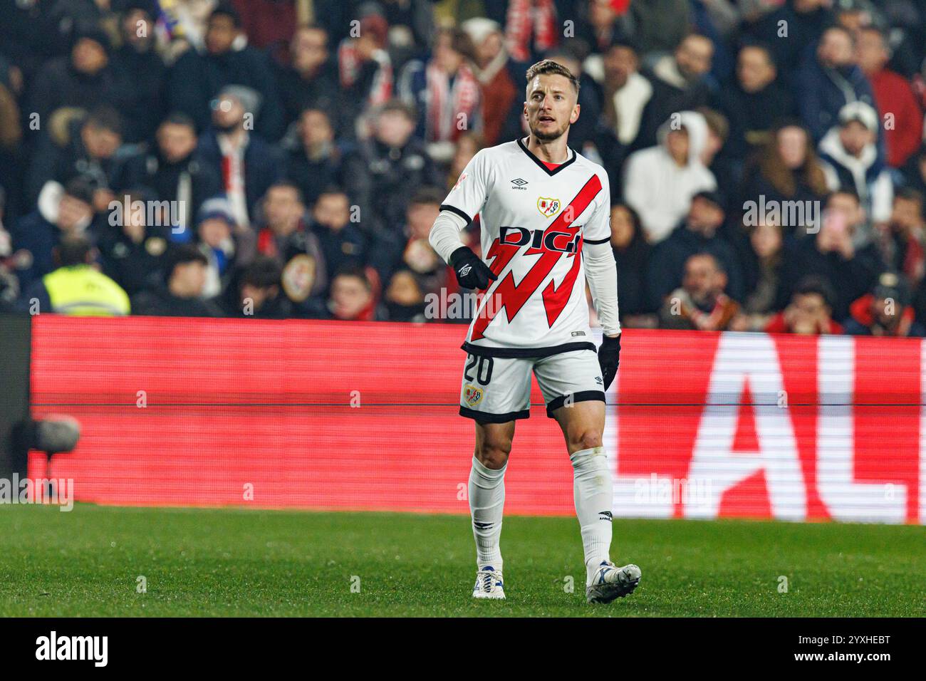 Ivan Balliu seen during LaLiga EA SPORTS game between teams of Rayo ...