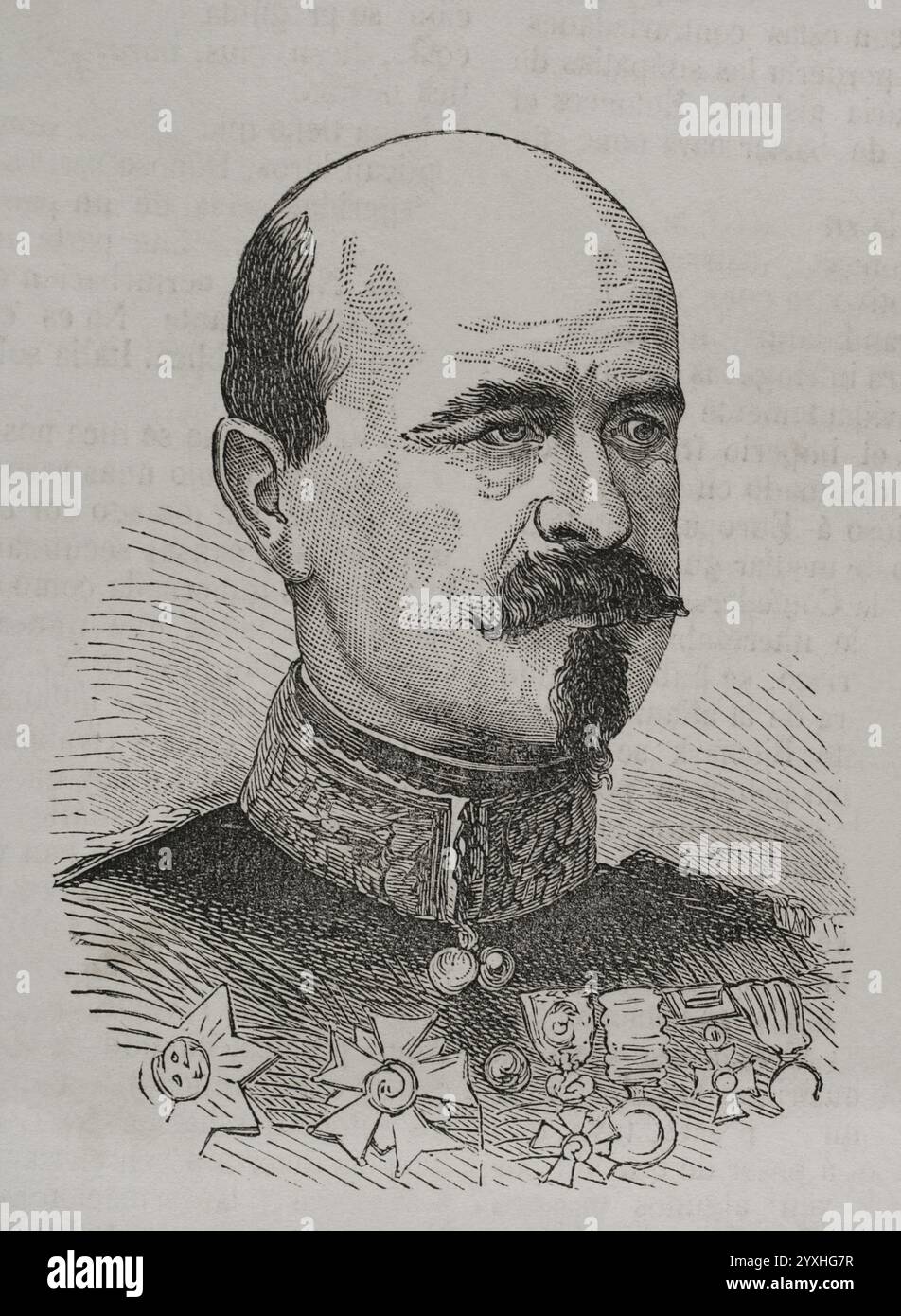 Louis-Jules Trochu (1815-1896). French general and politician. Portrait ...