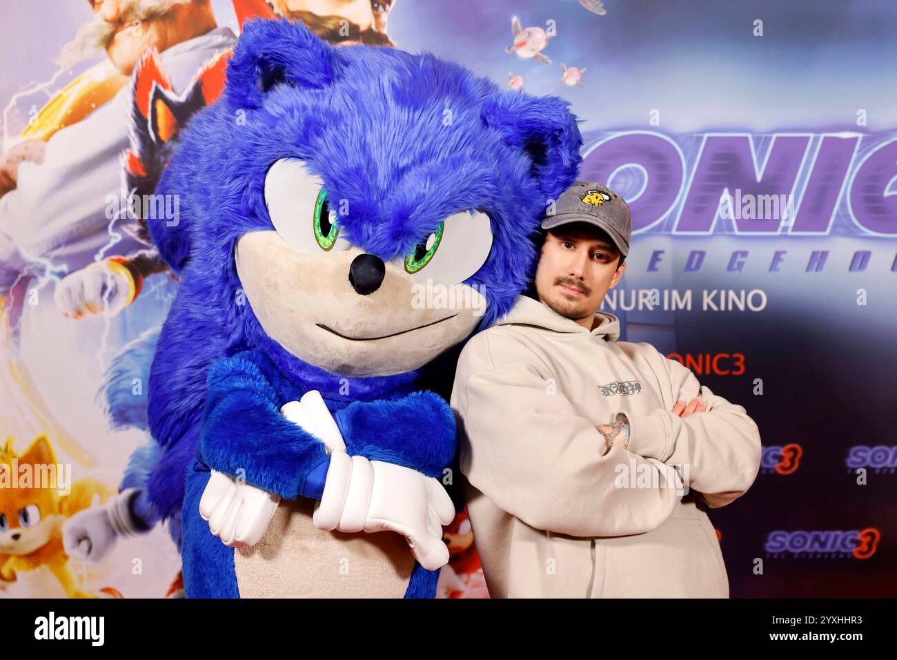Sonic und Content Creator Julien Bam beim Photocall von Sonic the ...