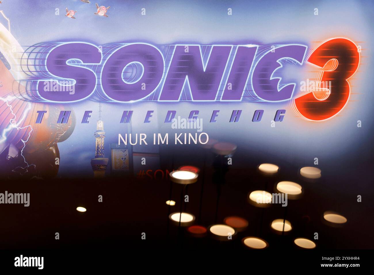 Das Logo zum Film beim Photocall von Sonic the Hedgehog 3 im Filmpalast ...