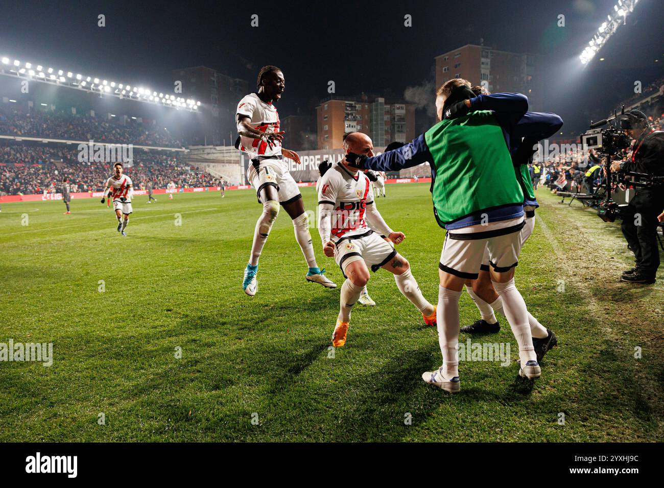 Abdul Mumin, Isi Palazon, Alvaro Garcia seen celebrating after scoring ...