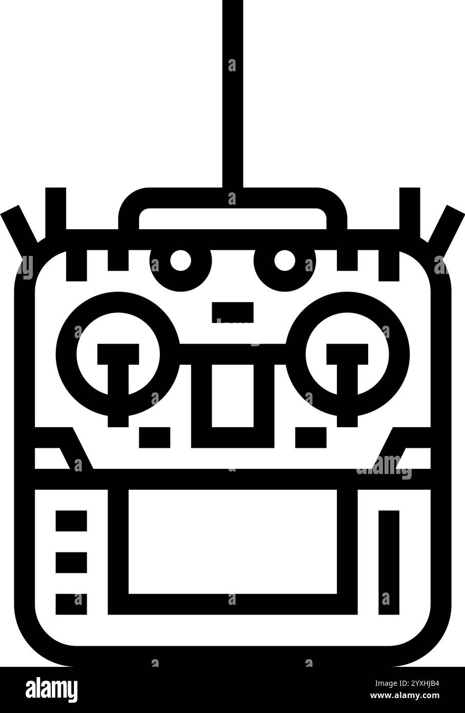 remote control aerial vehicle line icon vector illustration Stock ...