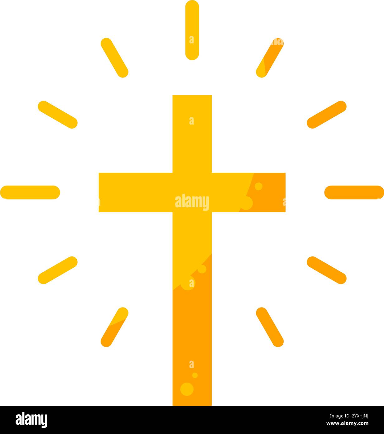 Christian cross with rays of grace Stock Vector Image & Art - Alamy