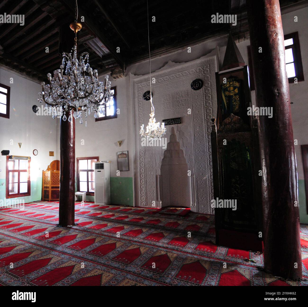 The Grand Mosque in Ayas, Ankara, Turkey, was built in the 15th century ...