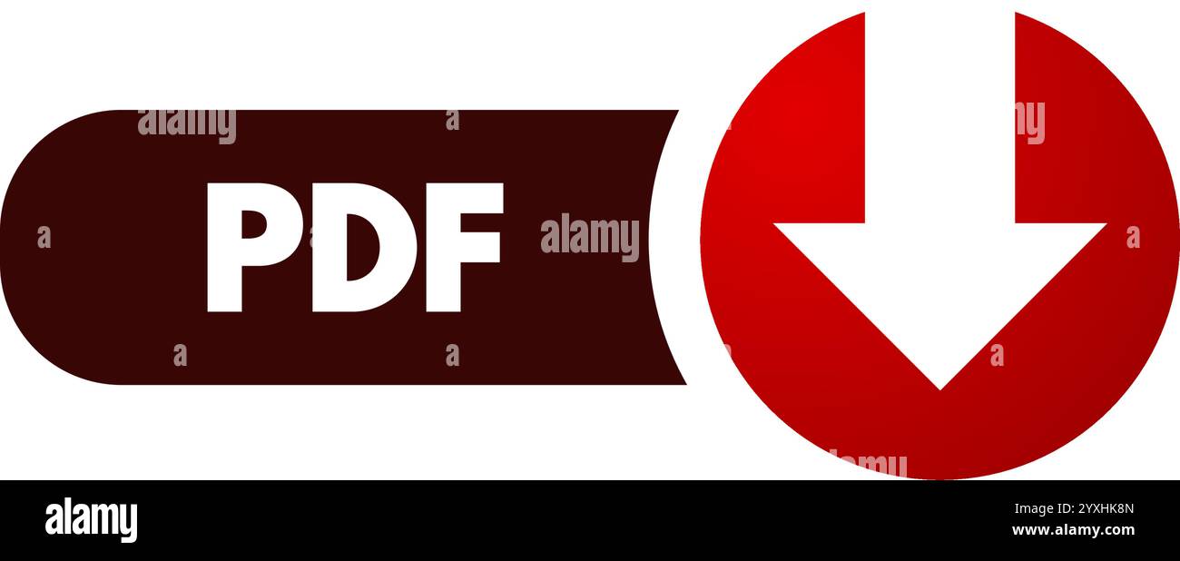 Download pdf buttons - isolated Stock Vector Image & Art - Alamy