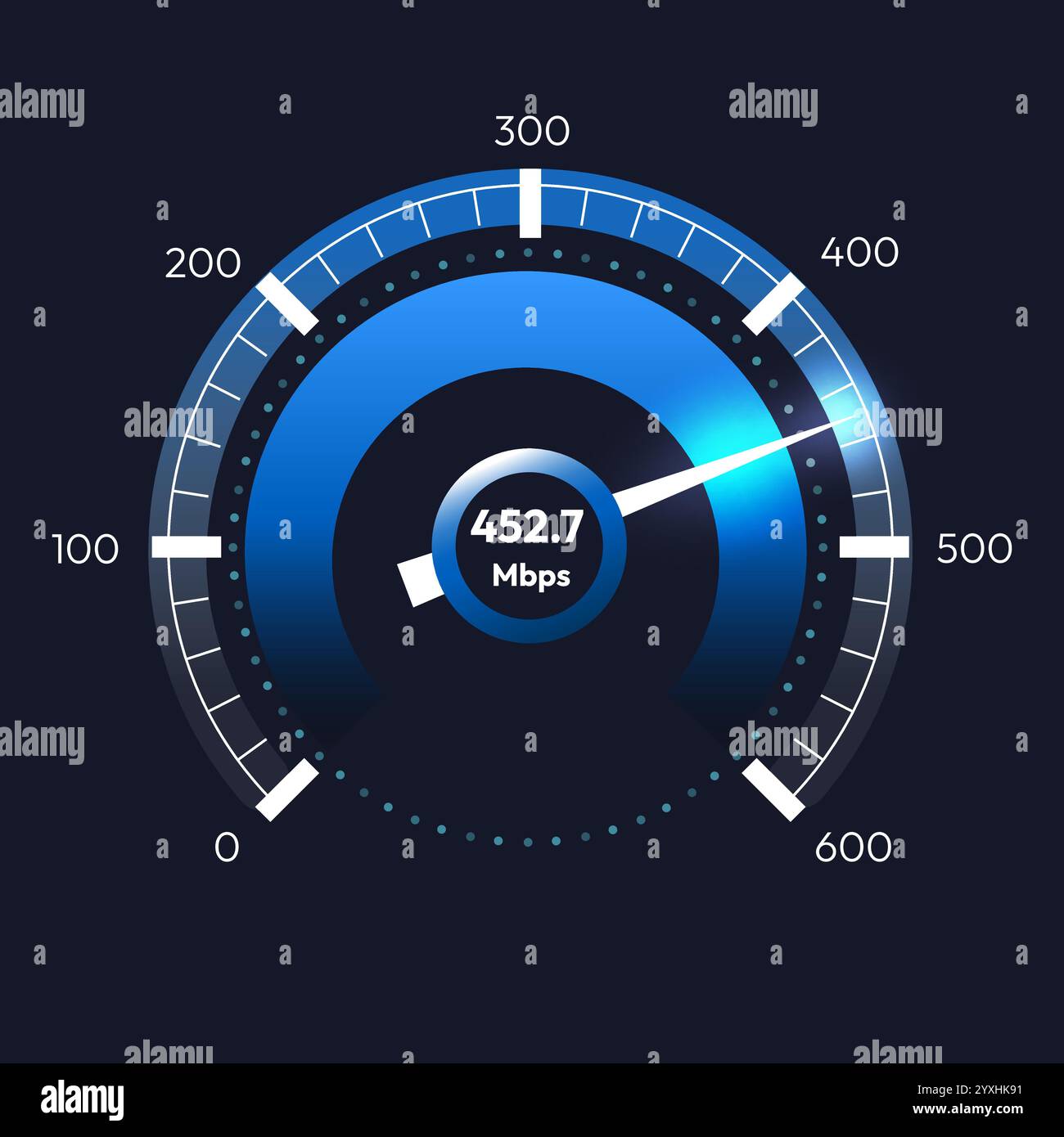 Internet speed test indicator Stock Vector Image & Art - Alamy