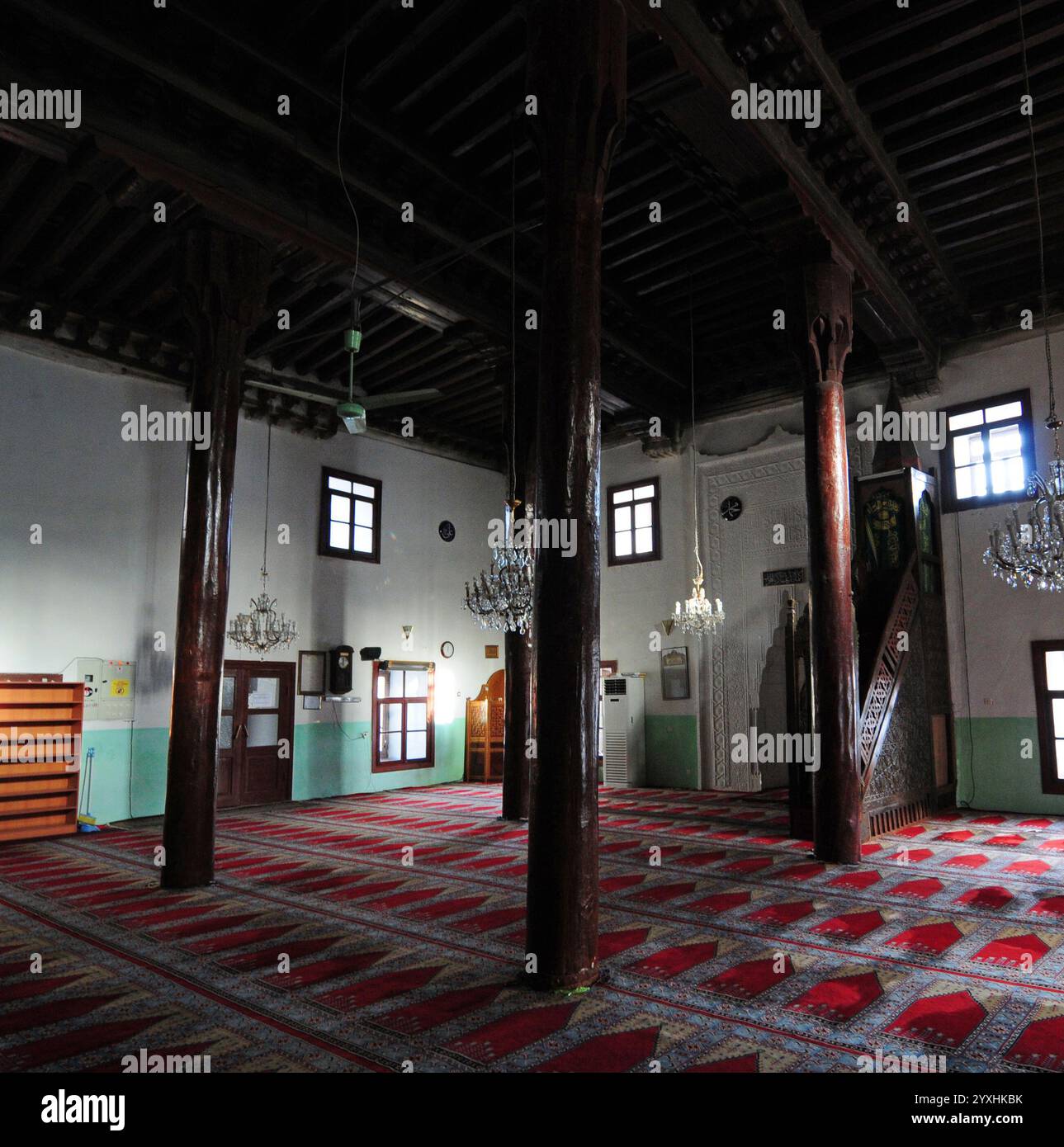 The Grand Mosque in Ayas, Ankara, Turkey, was built in the 15th century ...