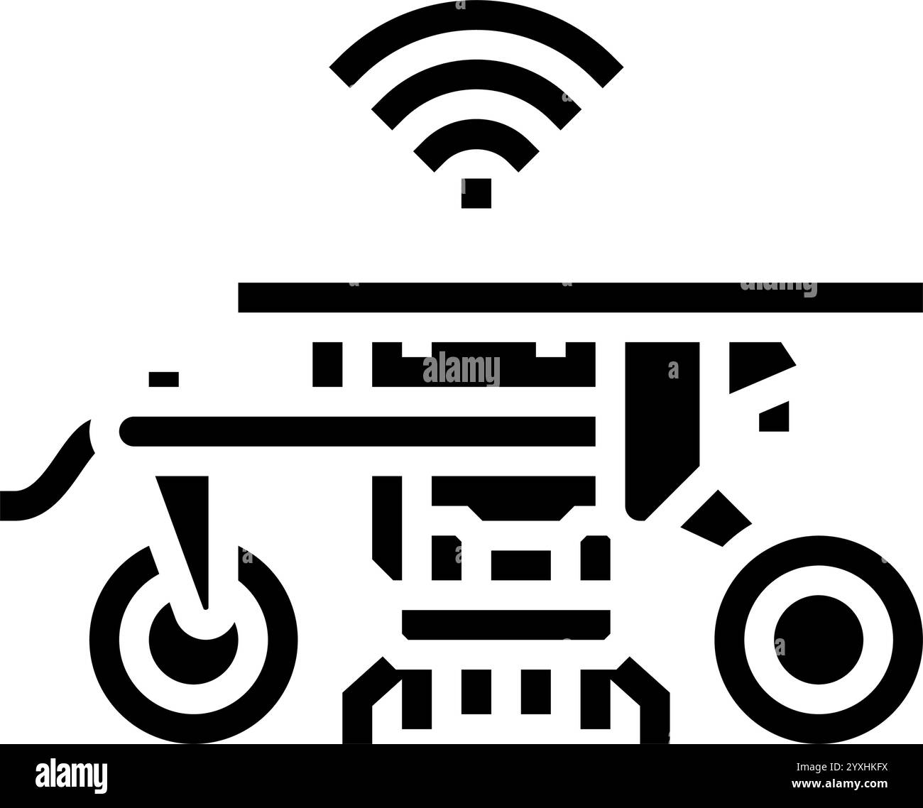 farm robot agri tech glyph icon vector illustration Stock Vector Image ...