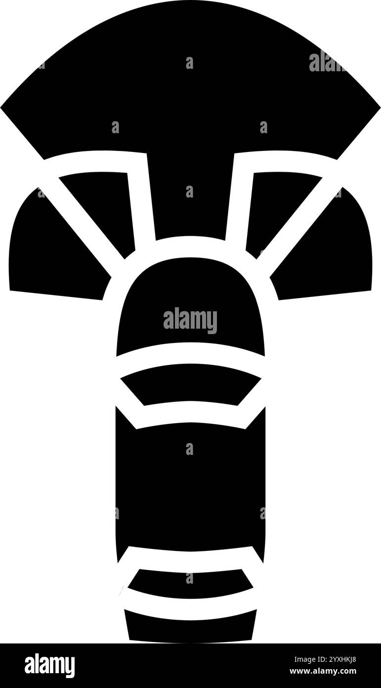 radar waves autonomous vehicle glyph icon vector illustration Stock ...