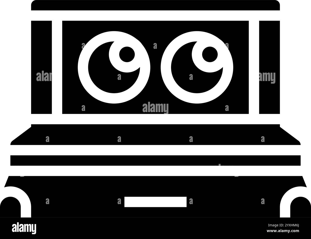 lidar sensor autonomous vehicle glyph icon vector illustration Stock ...