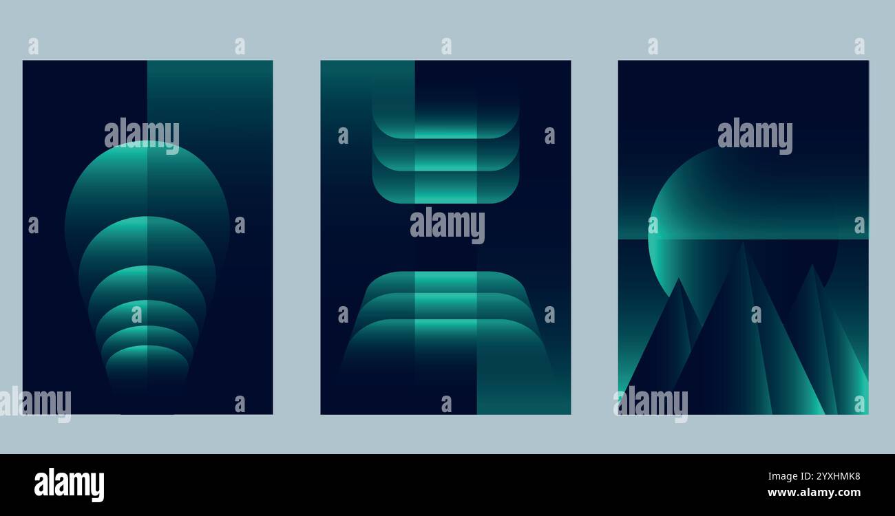 Advertising poster flyer gradient Stock Vector Images - Alamy