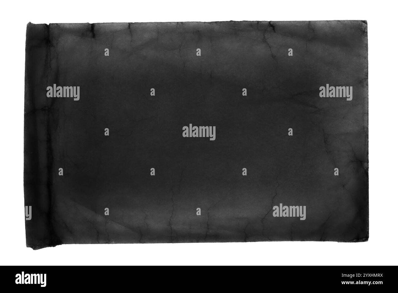 Old black paper envelope showcasing wear and texture with subtle ...