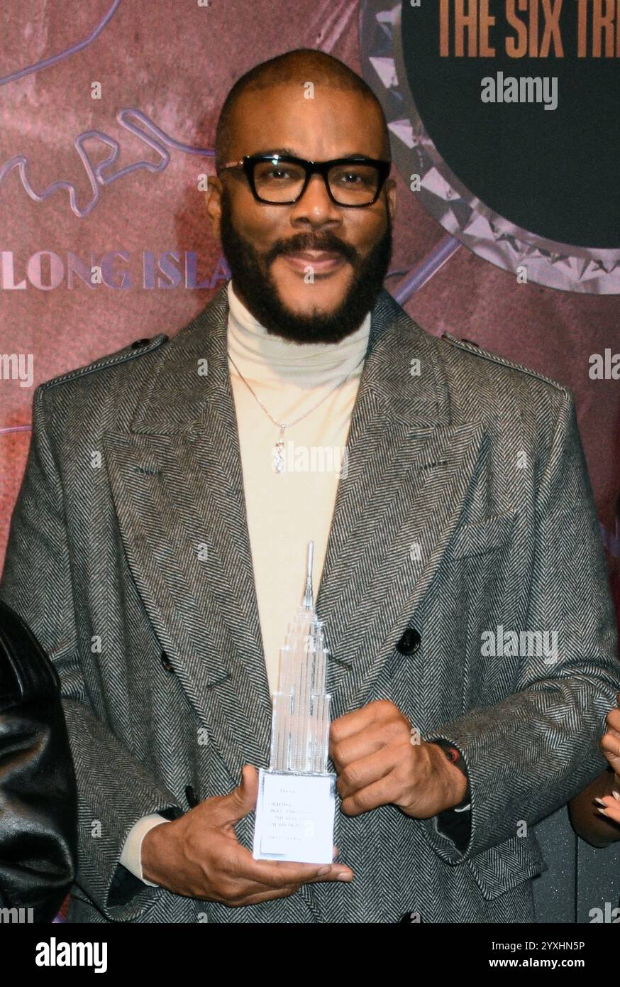 NEW YORK, NY: DECEMBER 16: Tyler Perry pictured lighting the Empire ...