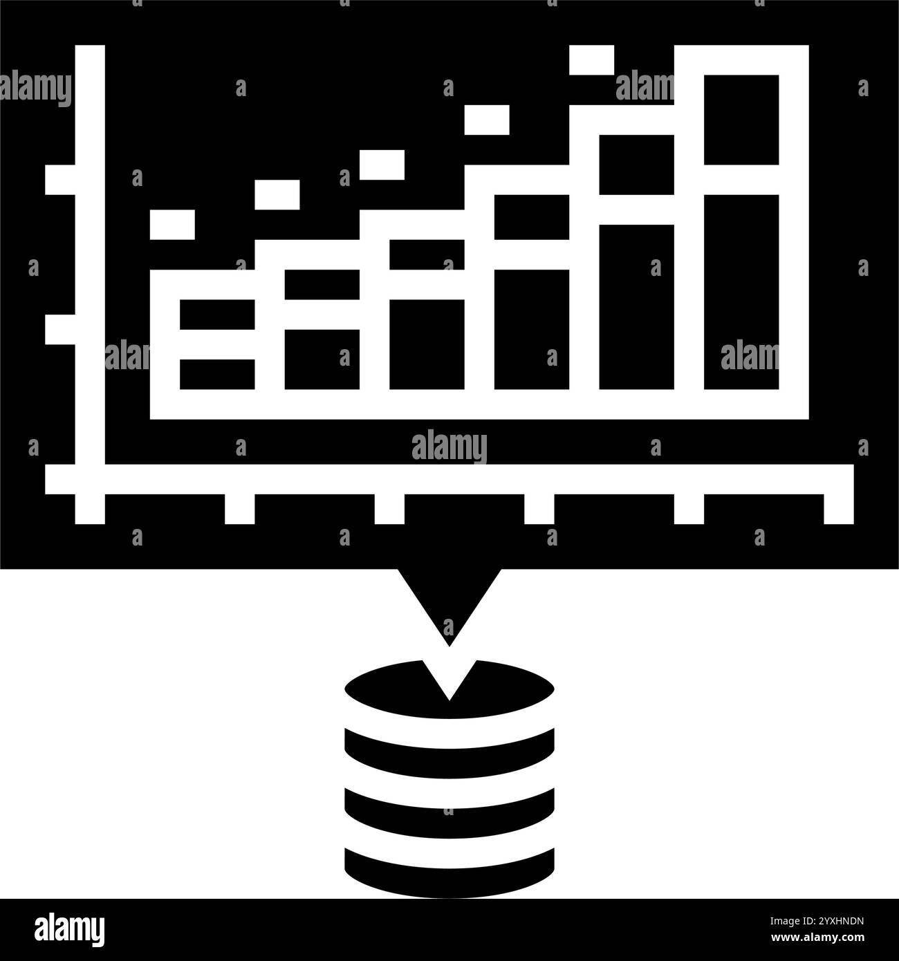 analytics chart big data glyph icon vector illustration Stock Vector Image & Art - Alamy