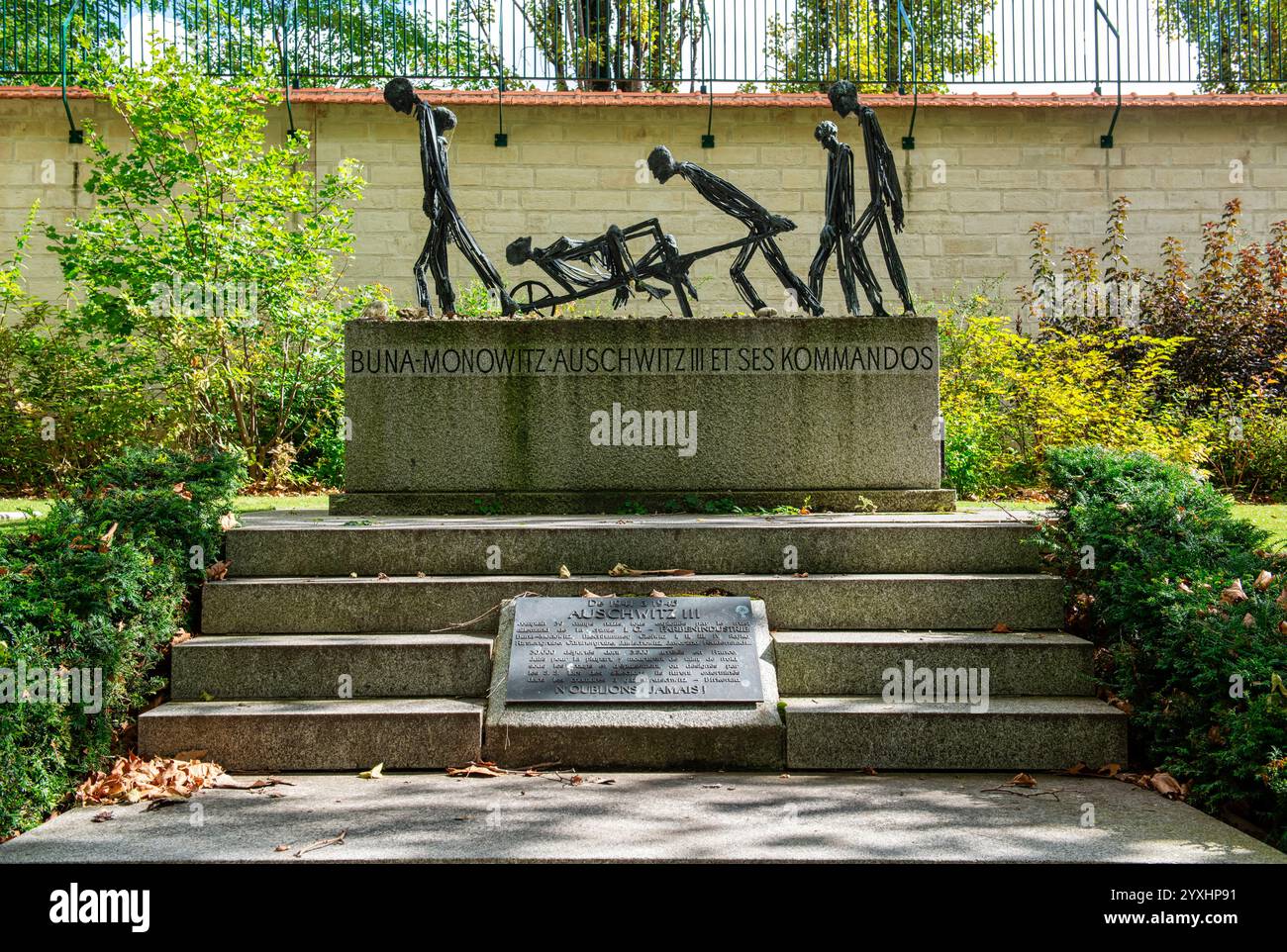 Memorial to those who died at Auschwitz III Concentration Camp seen at ...