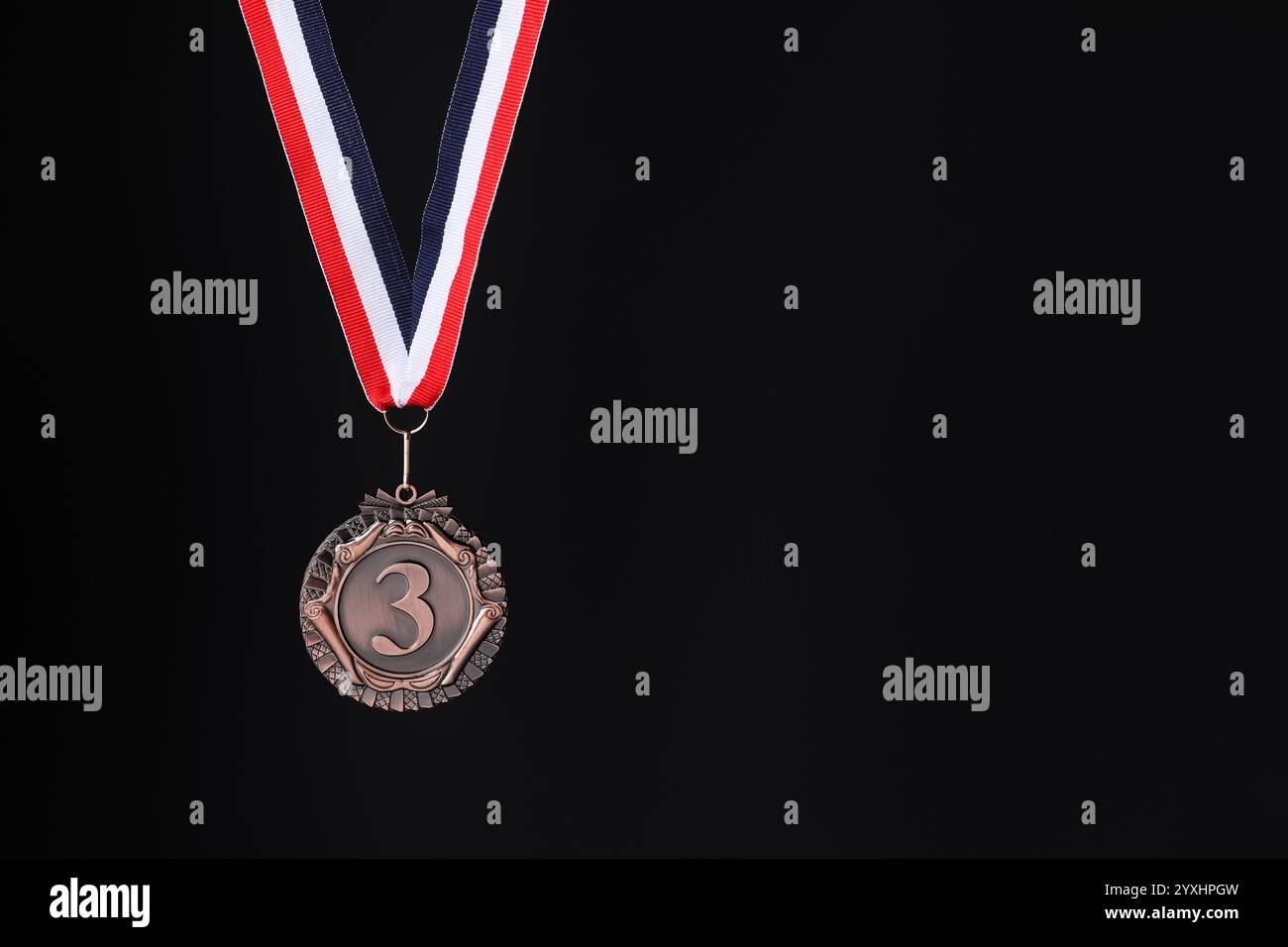 Bronze medal striped ribbon hi-res stock photography and images - Alamy
