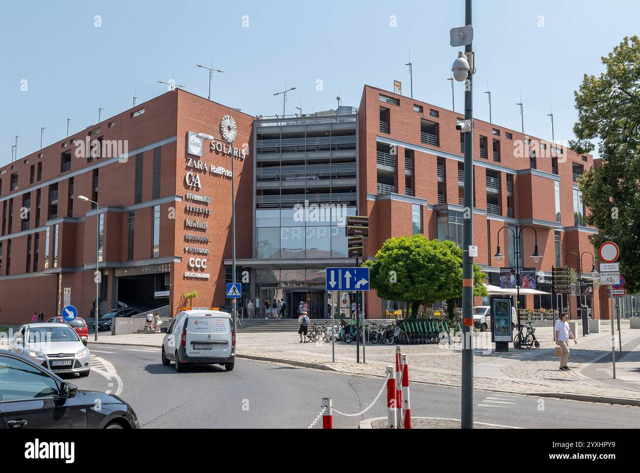 Exterior view of Solaris shopping mall in Opole, Poland, featuring ...