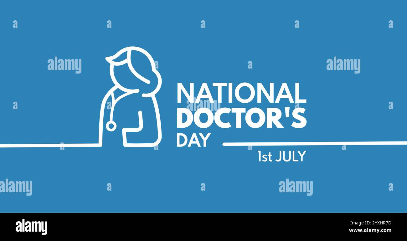 National doctors day - banner Stock Vector Image & Art - Alamy