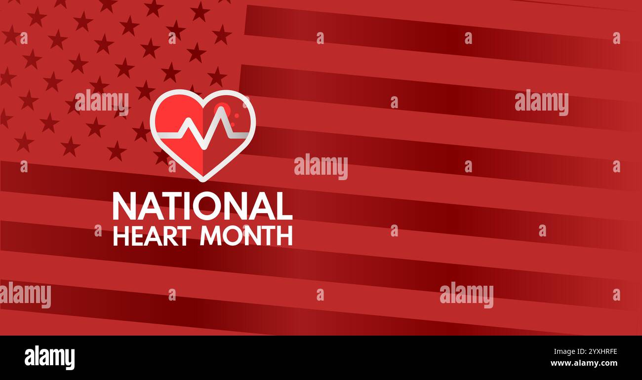 National Heart month Stock Vector Image & Art - Alamy
