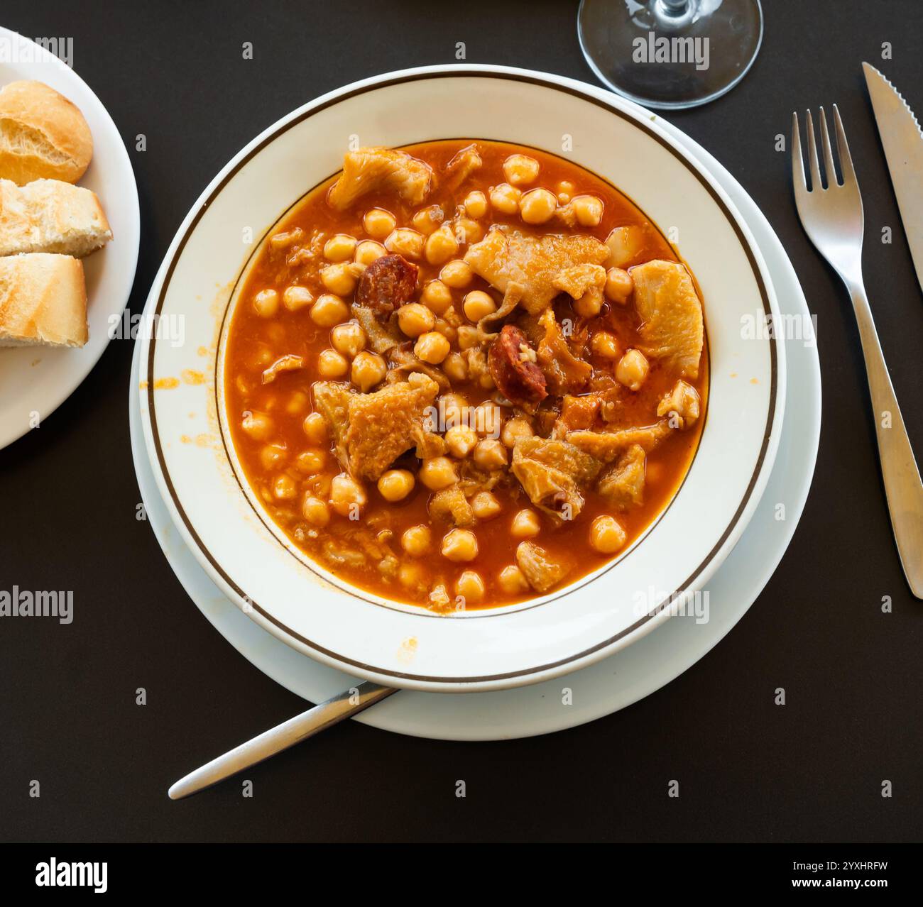 National Spanish dish tripe Callos la Gallega - thick broth with ...