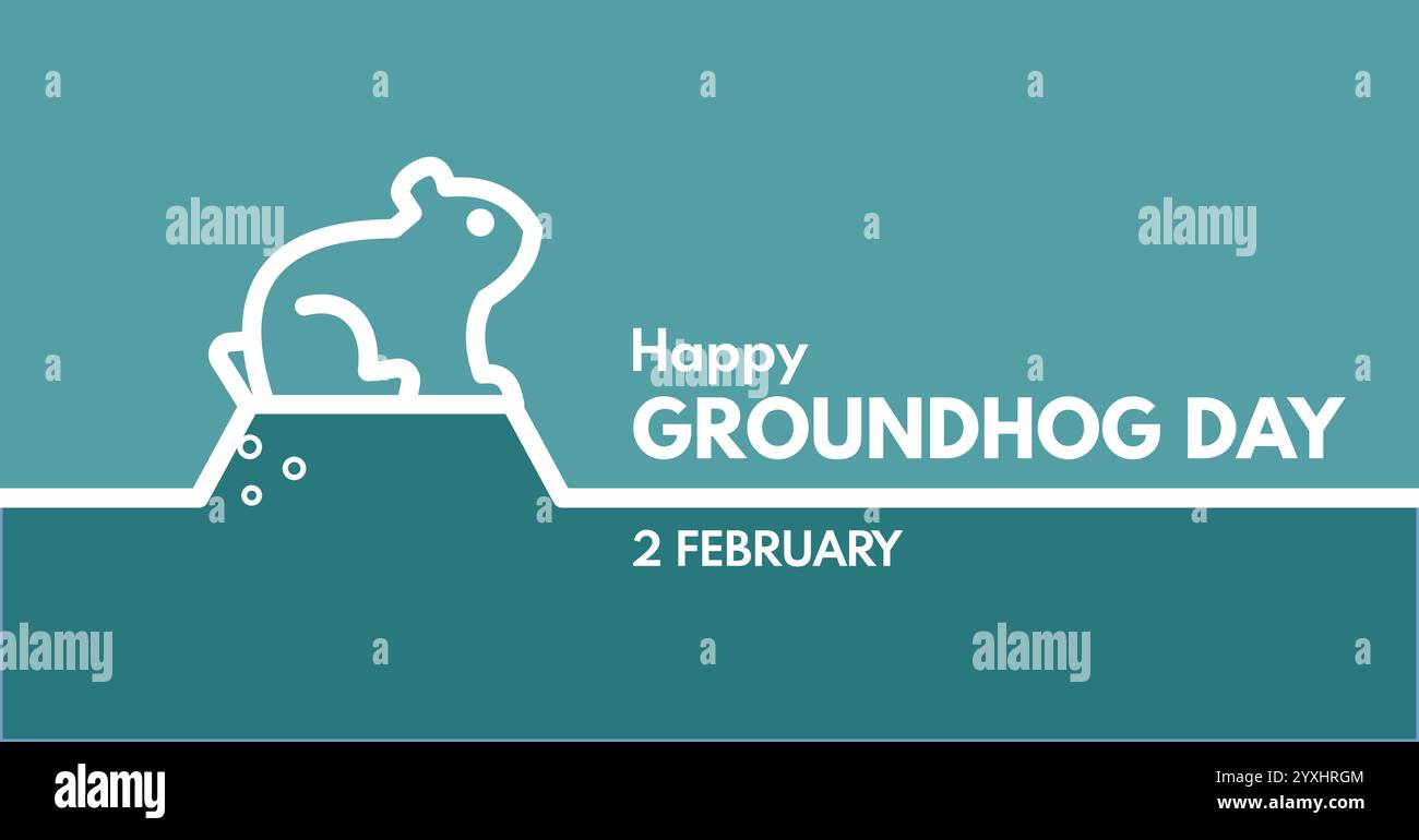 Happy Groundhog Day Stock Vector Image & Art - Alamy