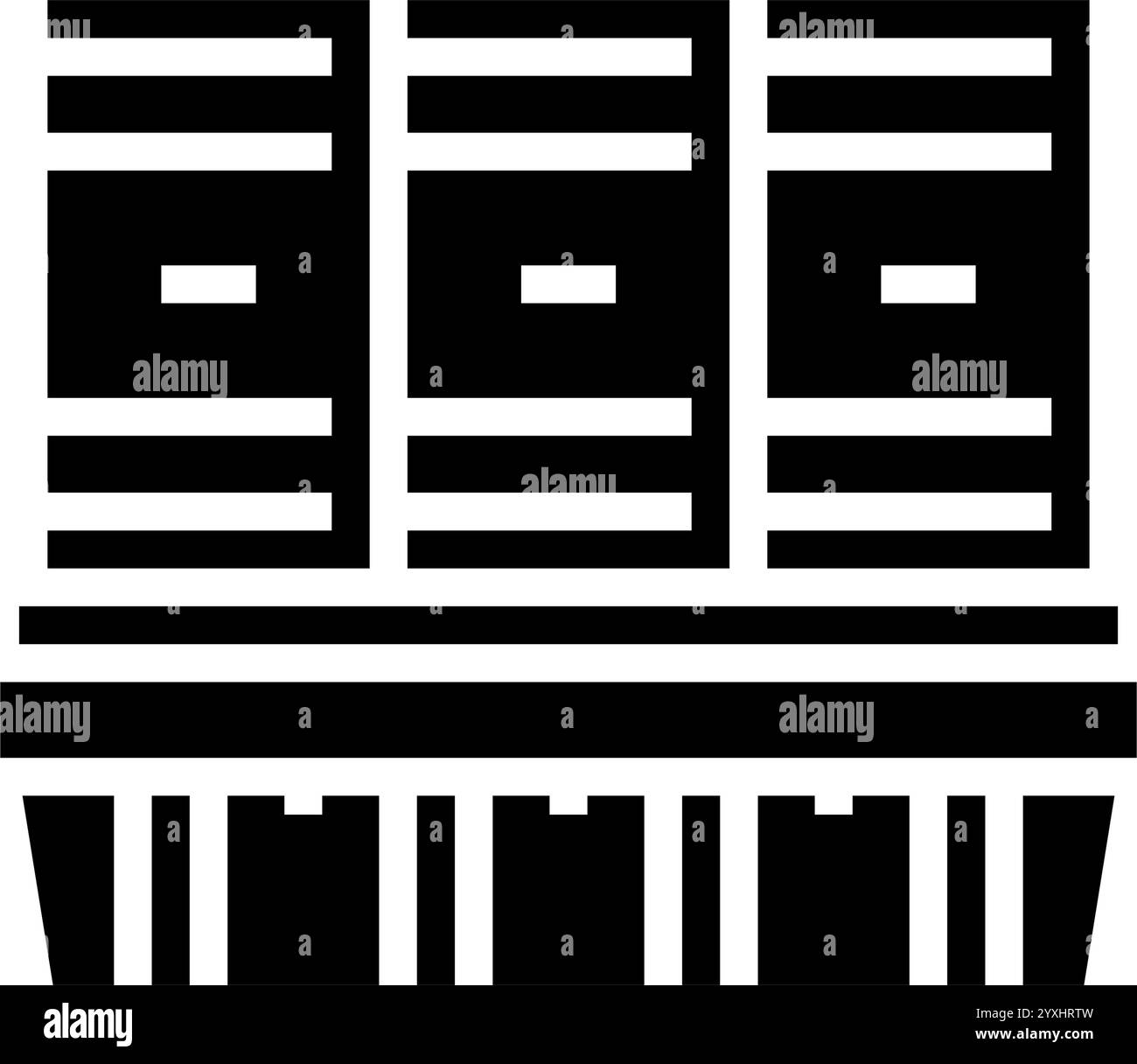 spill containment injury prevention glyph icon vector illustration ...