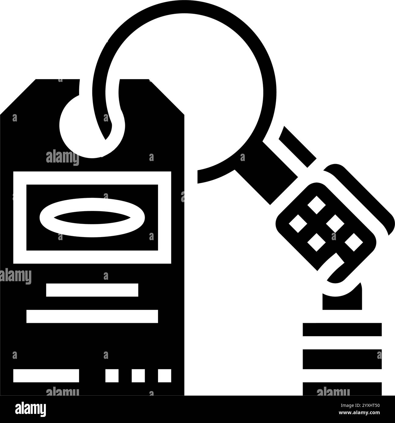 lockout tagout injury prevention glyph icon vector illustration Stock ...