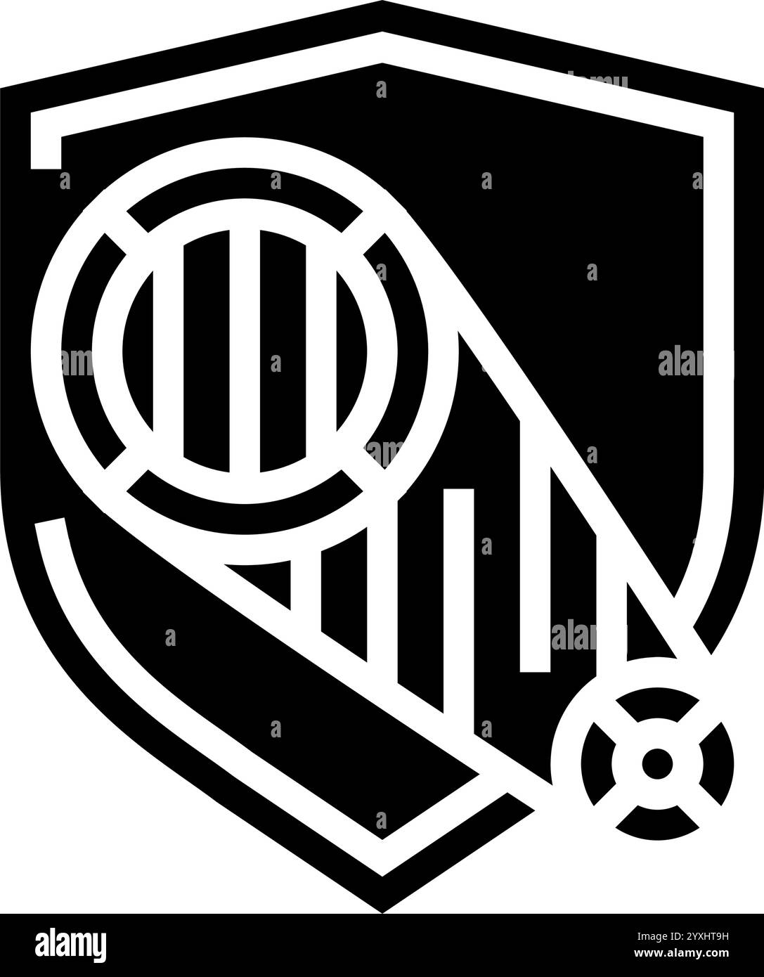 machine guarding injury prevention glyph icon vector illustration Stock ...