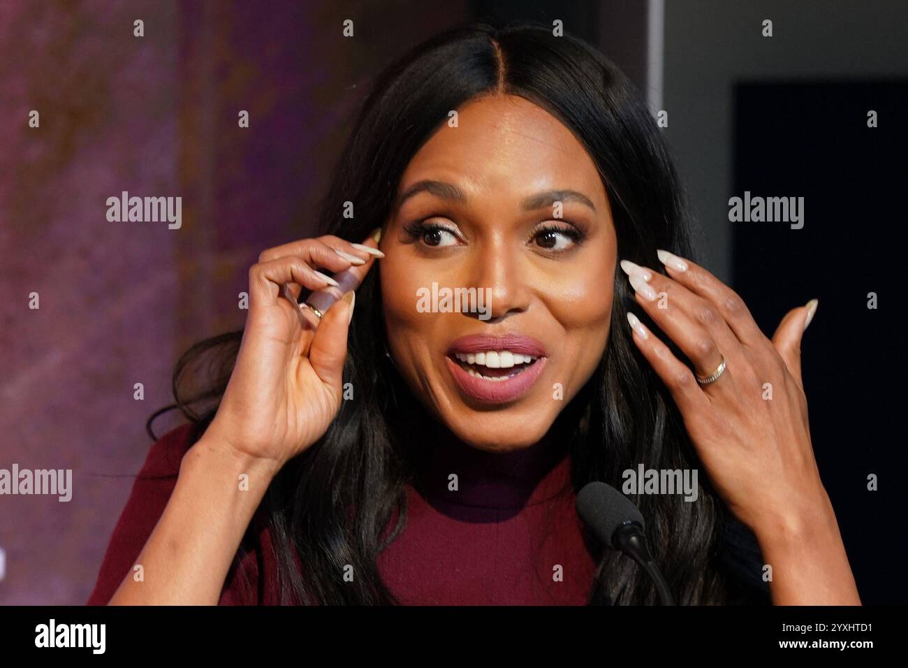 Ny. 16th Dec, 2024. Kerry Washington at a public appearance for THE SIX TRIPLE EIGHT Cast Light ...