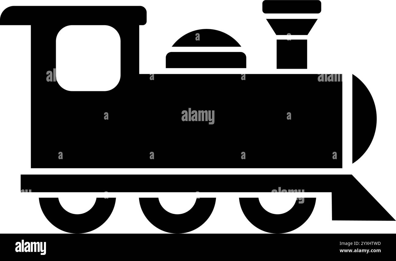 locomotive toy, train - vector icon Stock Vector Image & Art - Alamy