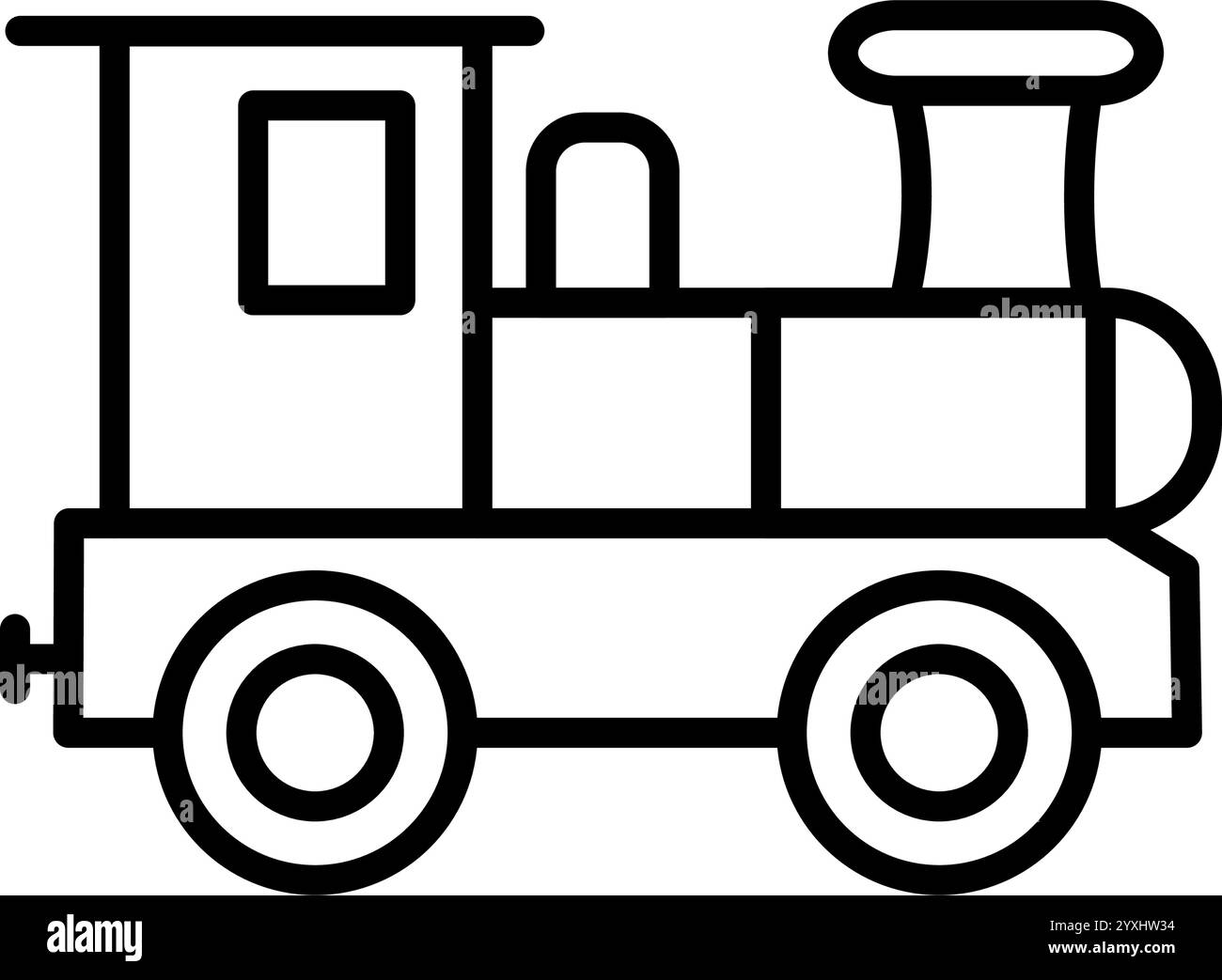 locomotive toy, train - vector icon Stock Vector Image & Art - Alamy
