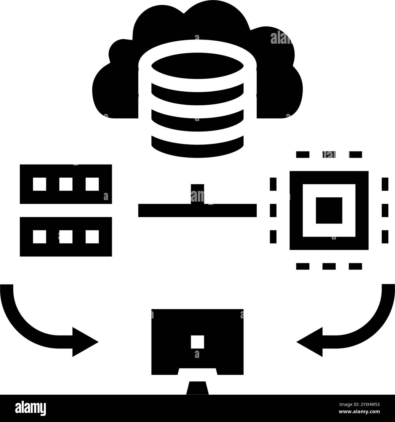 edge computing node data center glyph icon vector illustration Stock ... edge computing node data center glyph icon vector illustration Stock ...