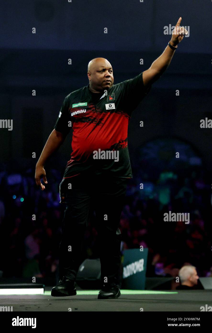 Leonard Gates celebrates during their first round match against Cameron ...