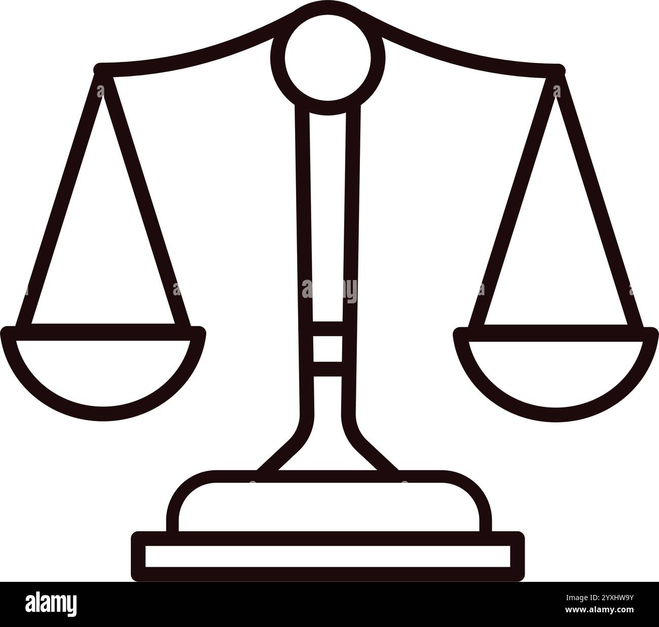 Vector illustration scales justice hi-res stock photography and images ...