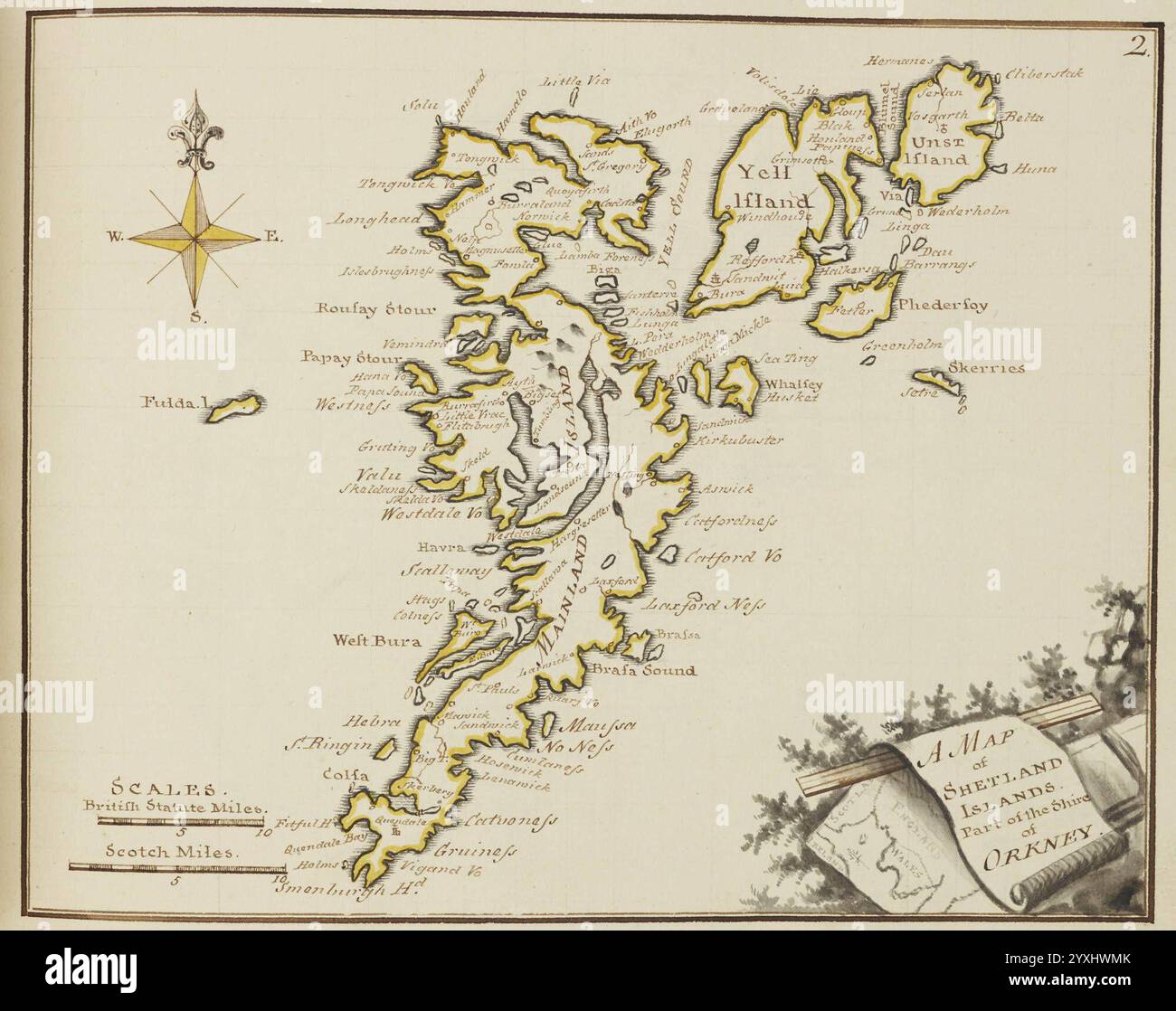 Map of shetland hi-res stock photography and images - Alamy