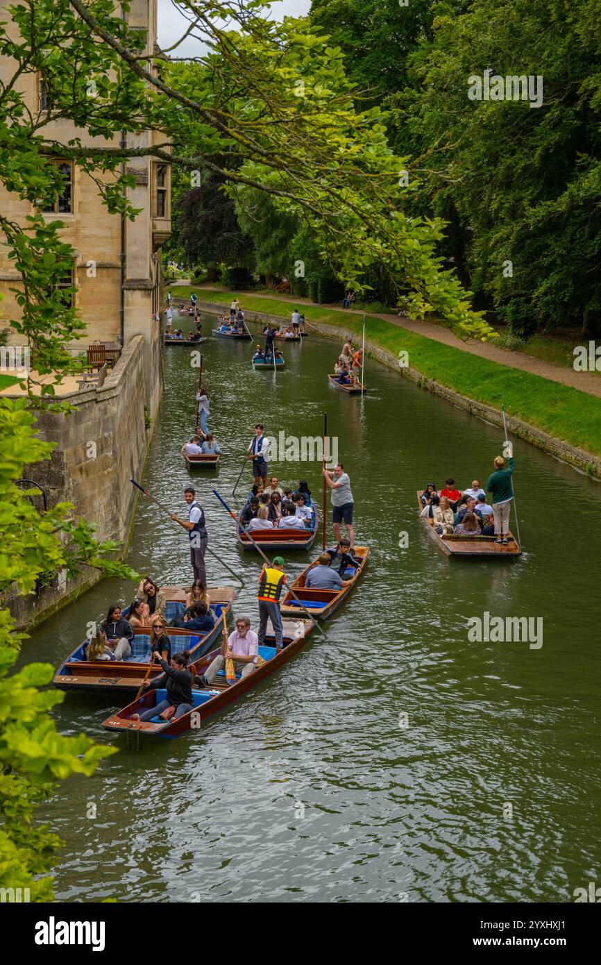Punts on the river Cam Cambridge Stock Photo - Alamy