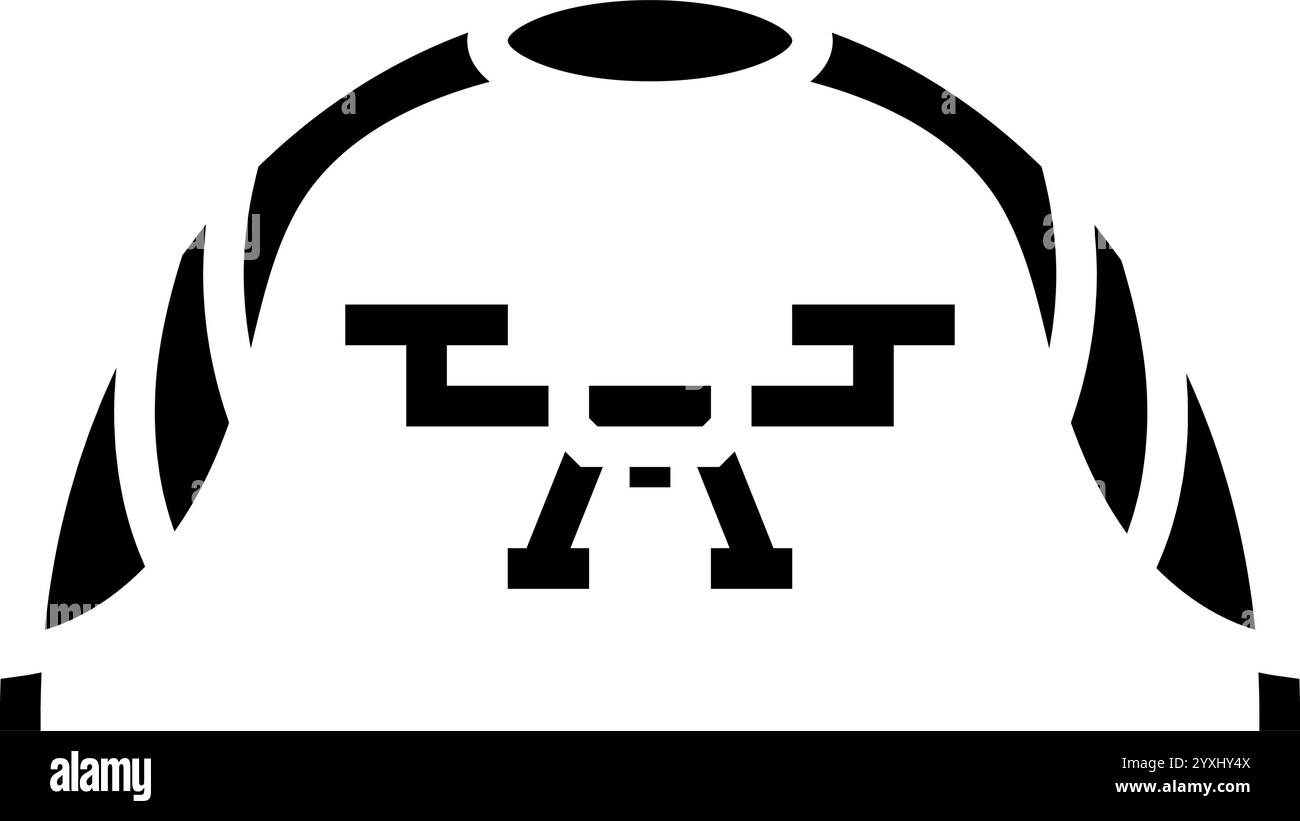 drone racing flag aerial vehicle glyph icon vector illustration Stock ...